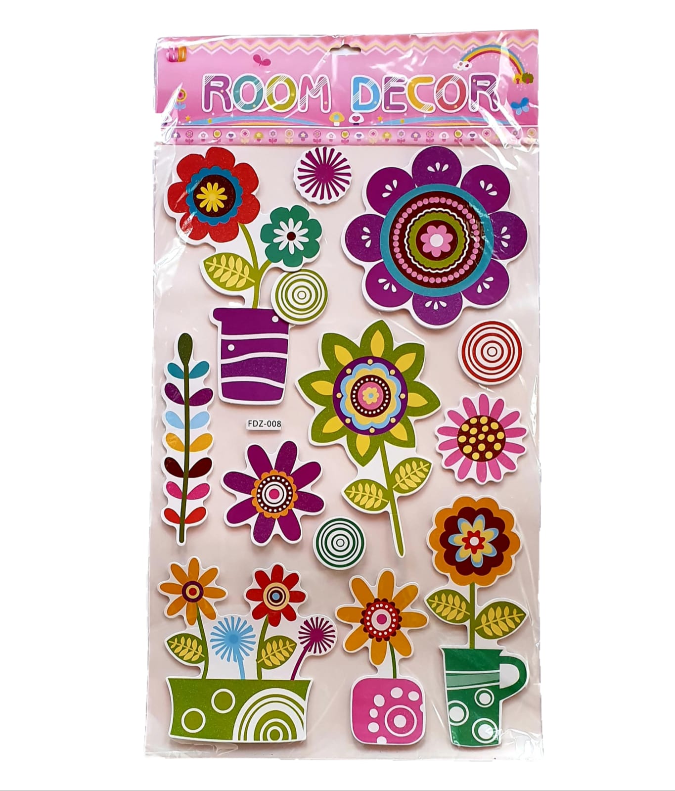 Stickers camera copii flori colorate – DecoToys.ro